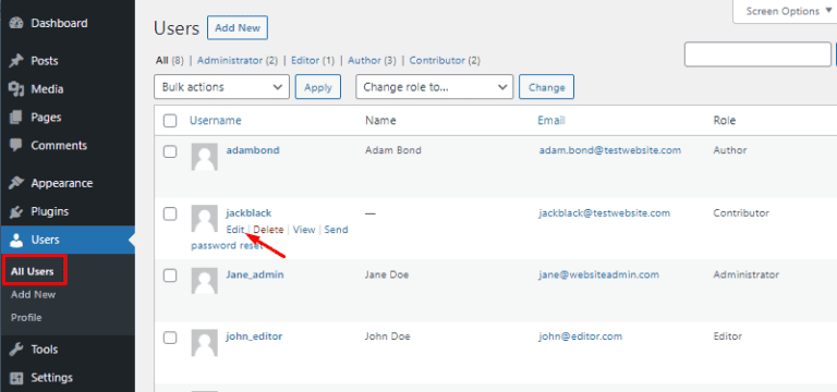How to Edit Users in WordPress?